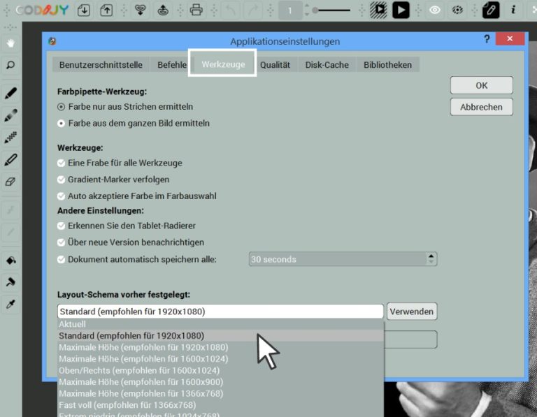 Layout ändern & Symbolleisten aktivieren | CODIJY